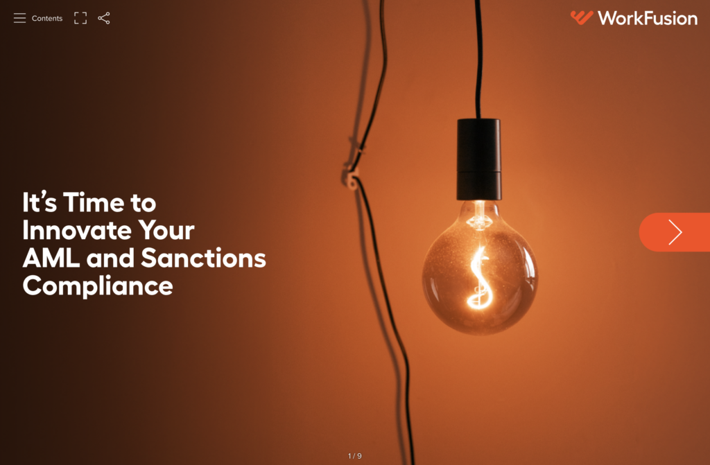 It’s Time to Innovate Your AML and Sanctions Compliance | WorkFusion
